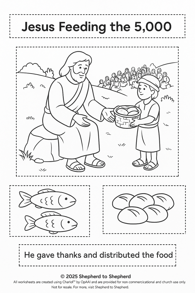 Jesus Feeding the 5000: Lesson & Activity - Shepherd to Shepherd