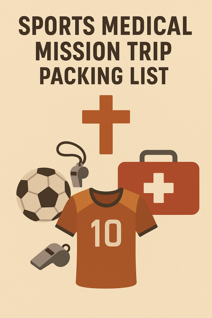 Sports Medical Mission Trip Packing List - Shepherd to Shepherd