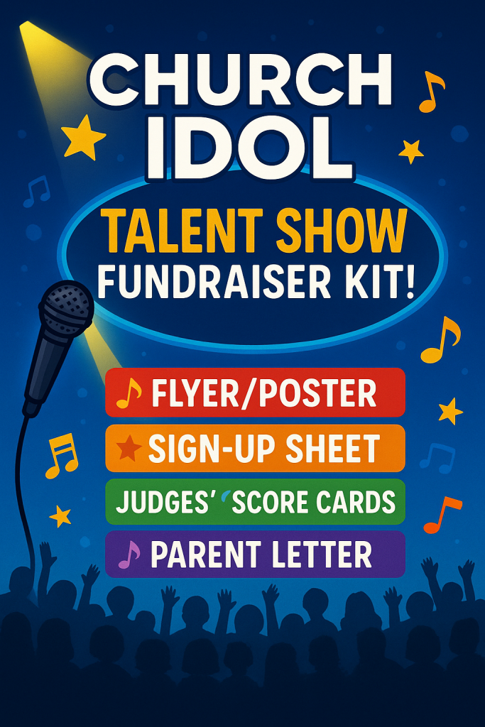 Church Idol Talent Show Fundraiser Kit - Shepherd to Shepherd