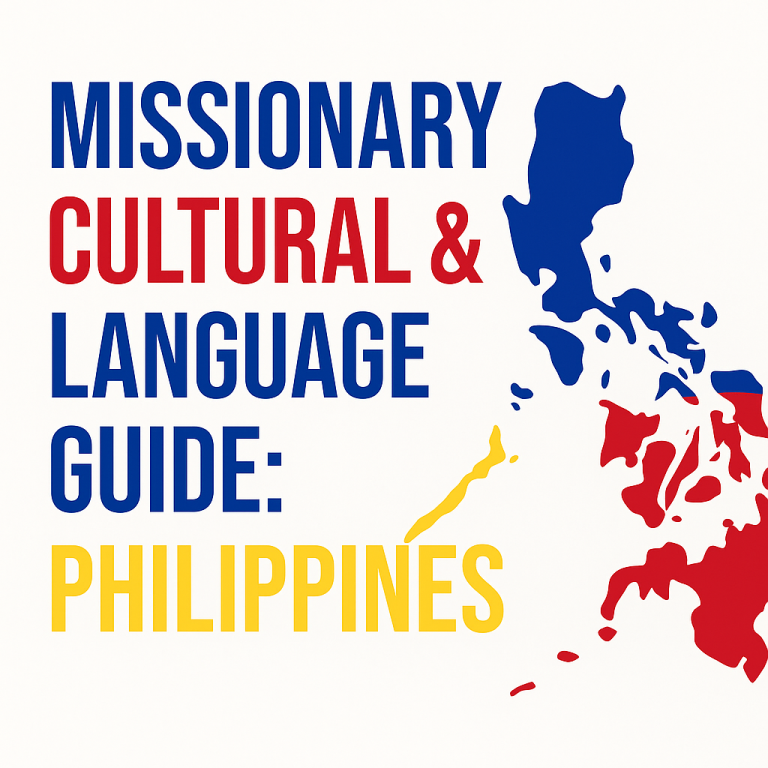 Philippines: Missionary Cultural & Language Guide - Shepherd to Shepherd